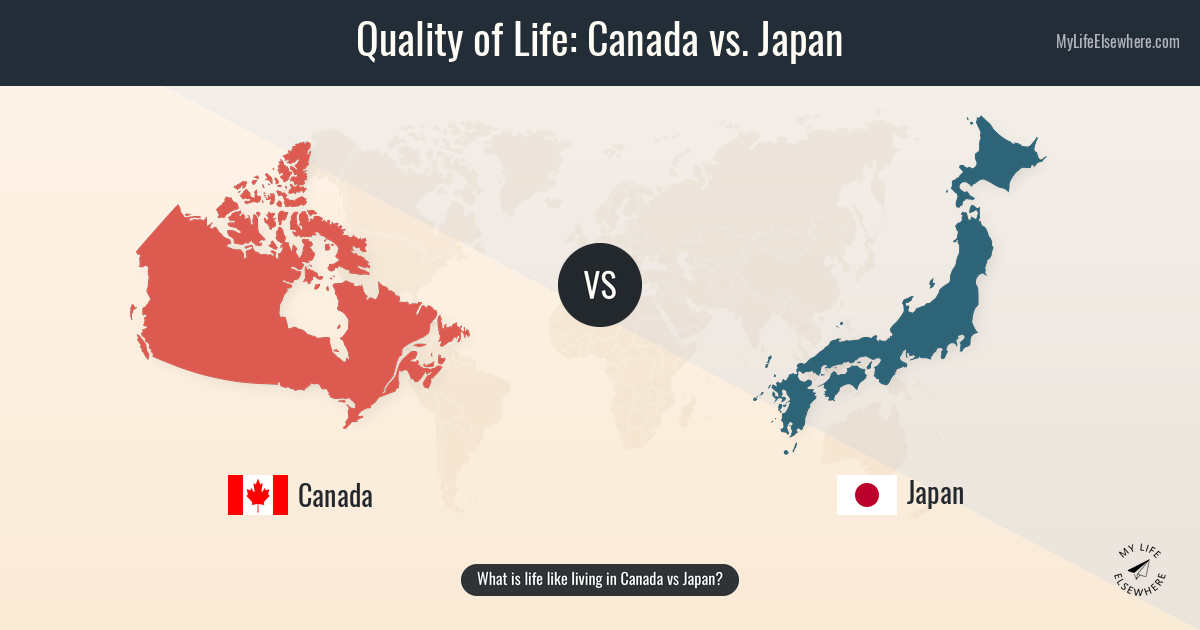 Canada compared to Japan