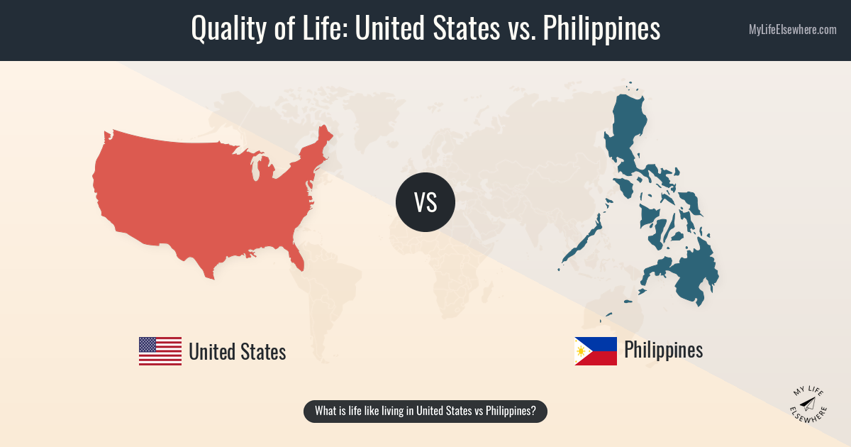 United States compared to Philippines